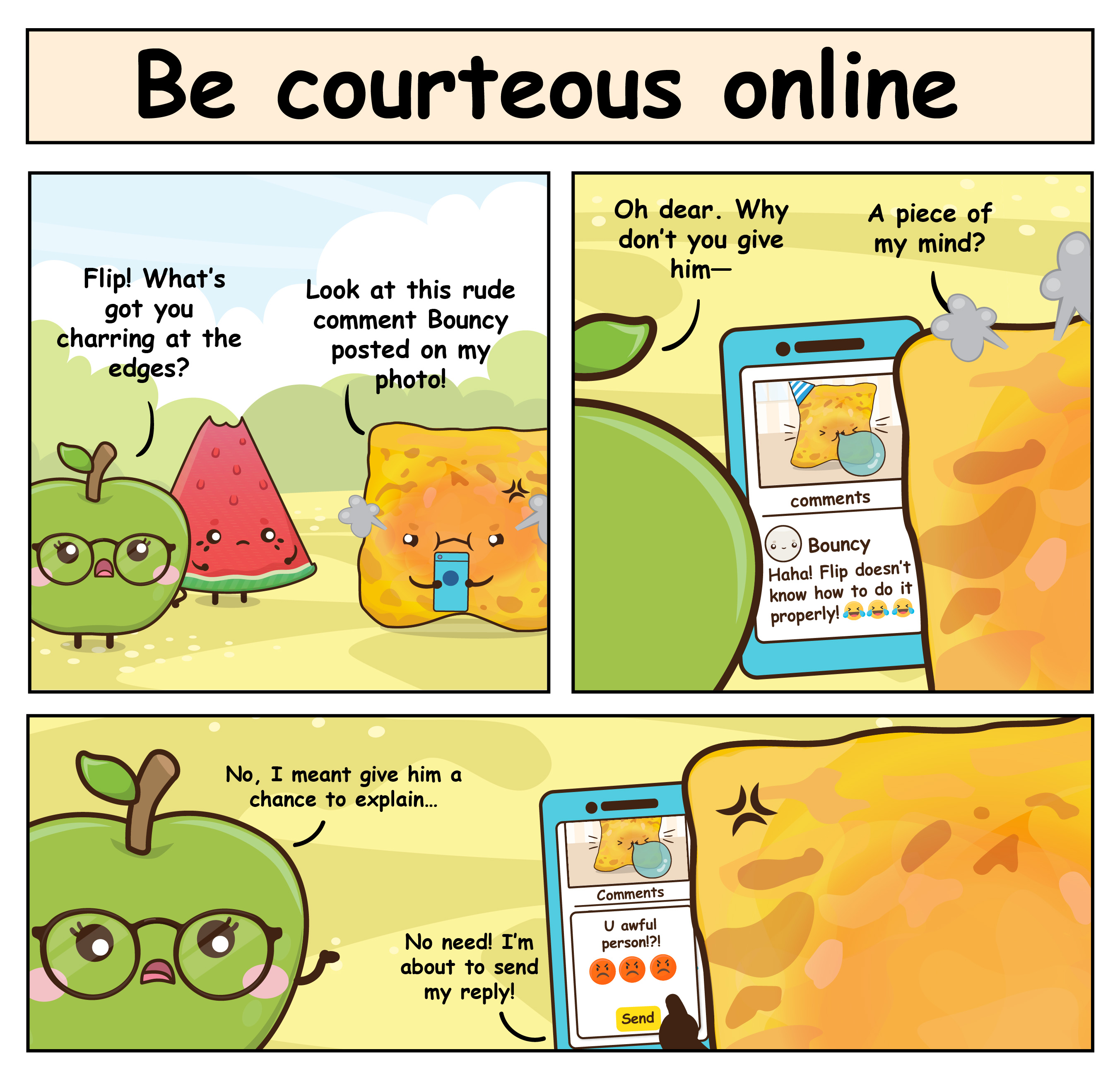 Be courteous online