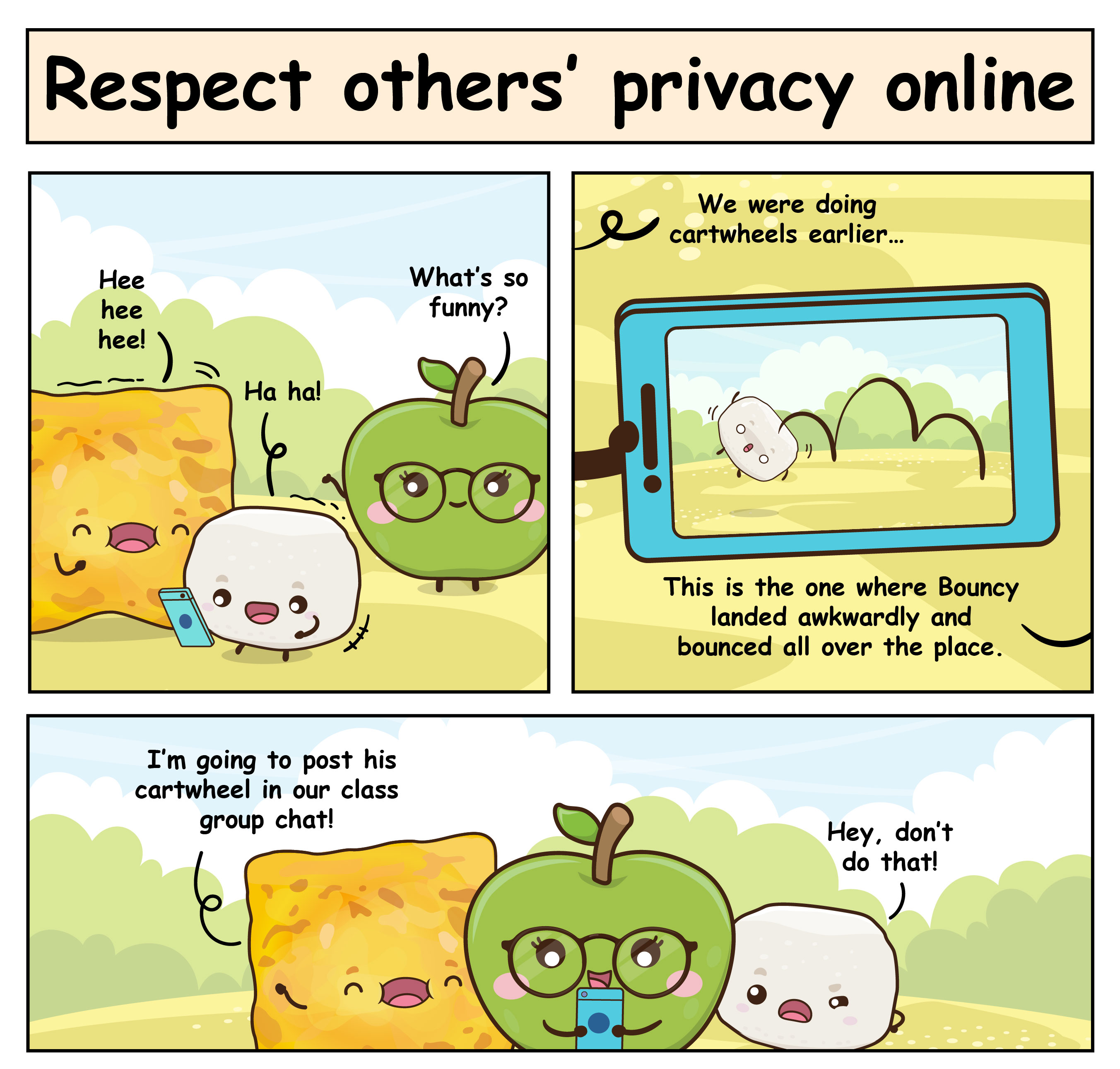 Respect others’ privacy online