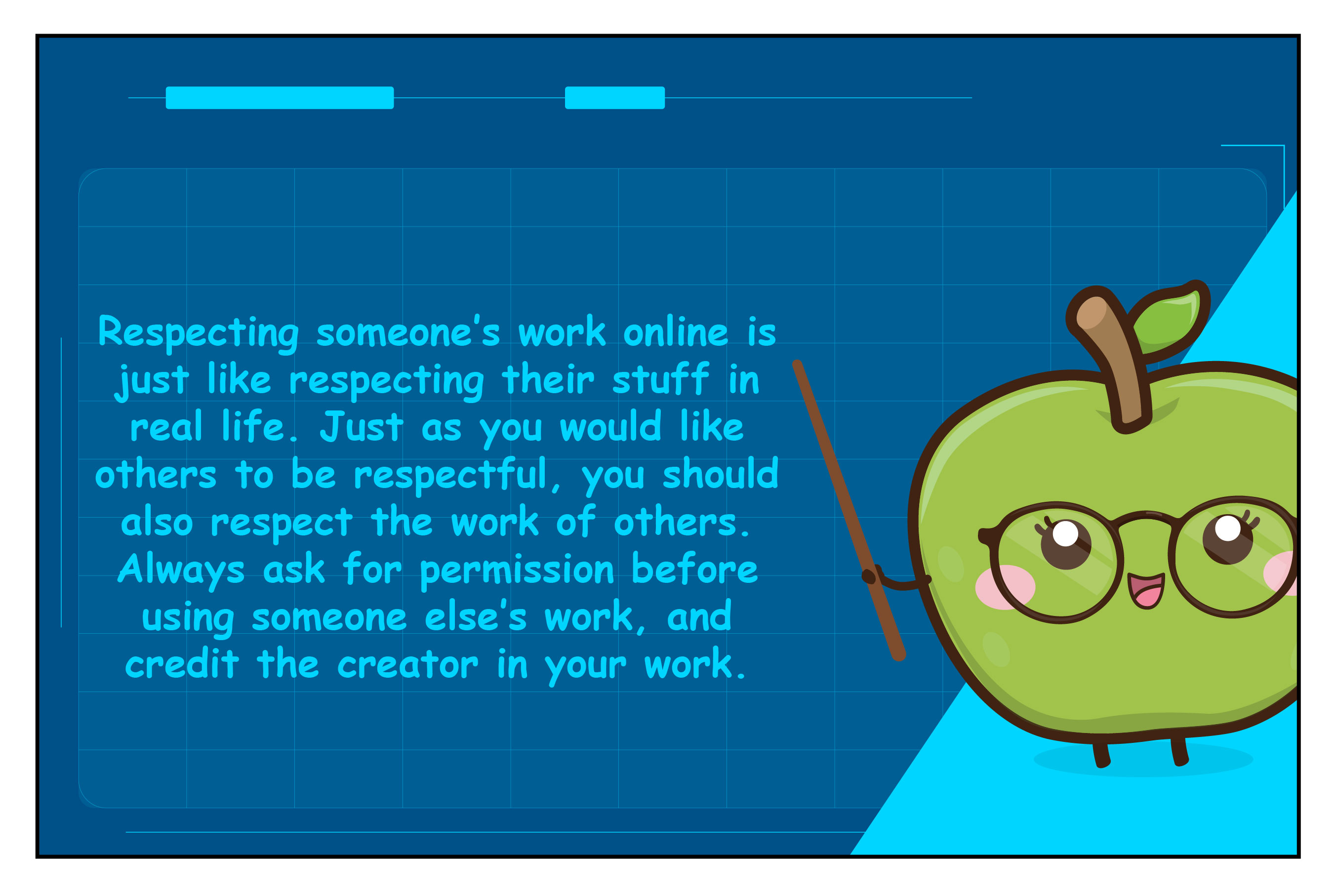 Respect works created by others